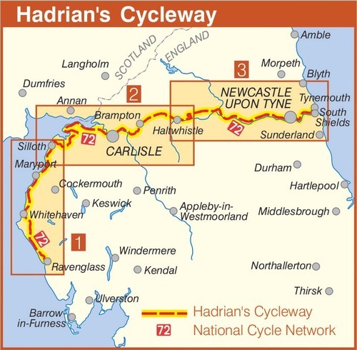 Hadrian's wall cycle ride - route 72