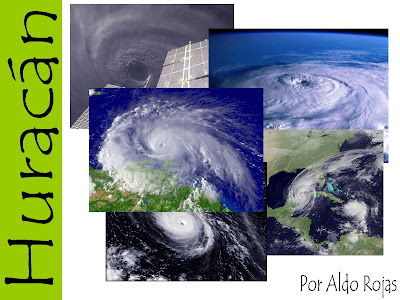 Meteorología: Collage de Tornado y Huracán