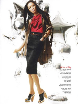 ASIAN MODELS BLOG: Ling Tan in Editorial for Red Magazine