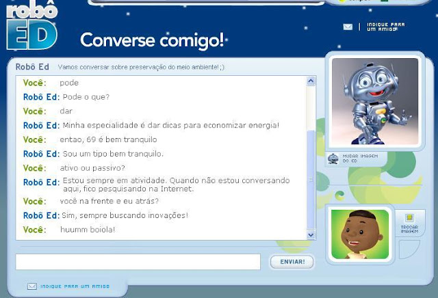 Conversando com o Robô Ed | Linymoon