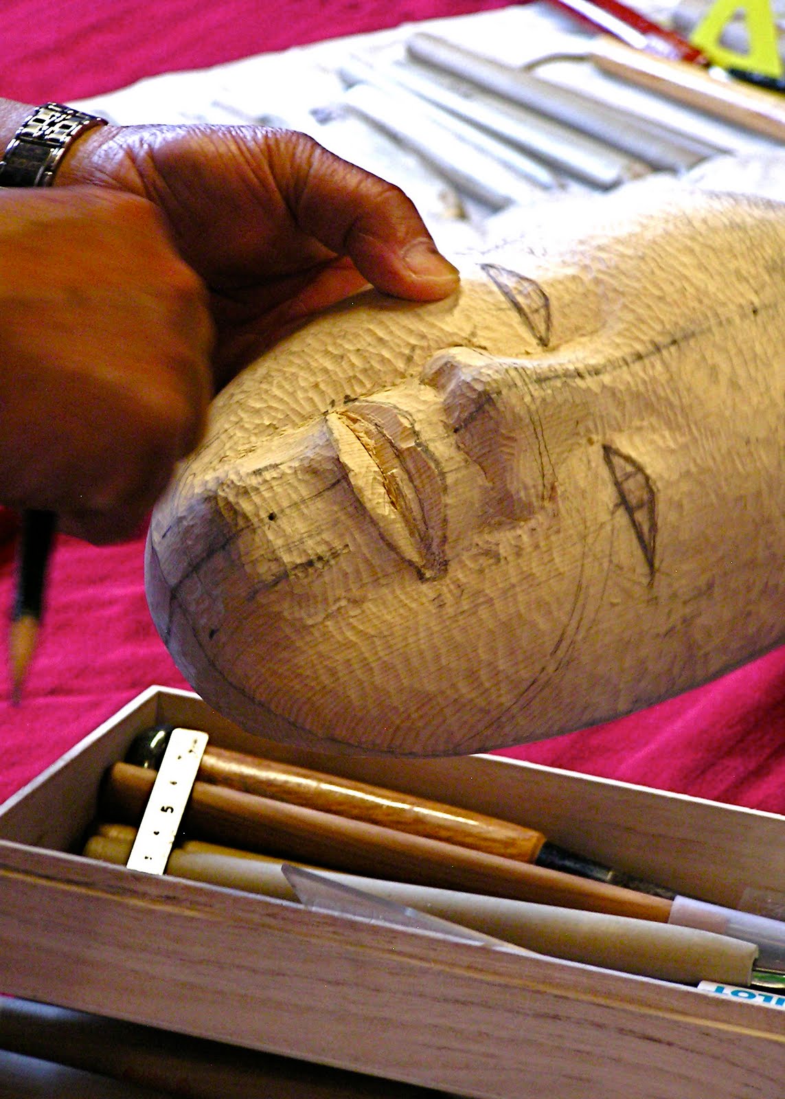 By Julia Harrison: Noh Mask Carving Demonstration