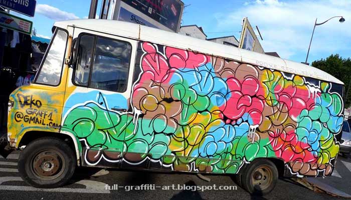Buzz Graffiti: full color graphic graffiti on cars