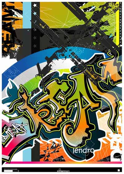 Top Graffiti Designs: Dream 7 graphic street art design