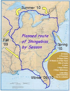 Steve and Liz's Great Loop Adventure: Map of planned route