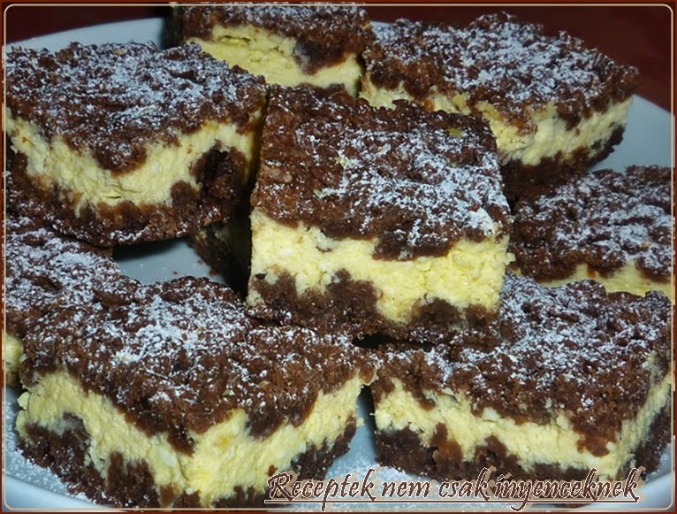 Kakaós túrós sütemény (reszelt linzer)