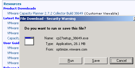 Setting up VMware Capacity Planner ( Walkthrough guide )