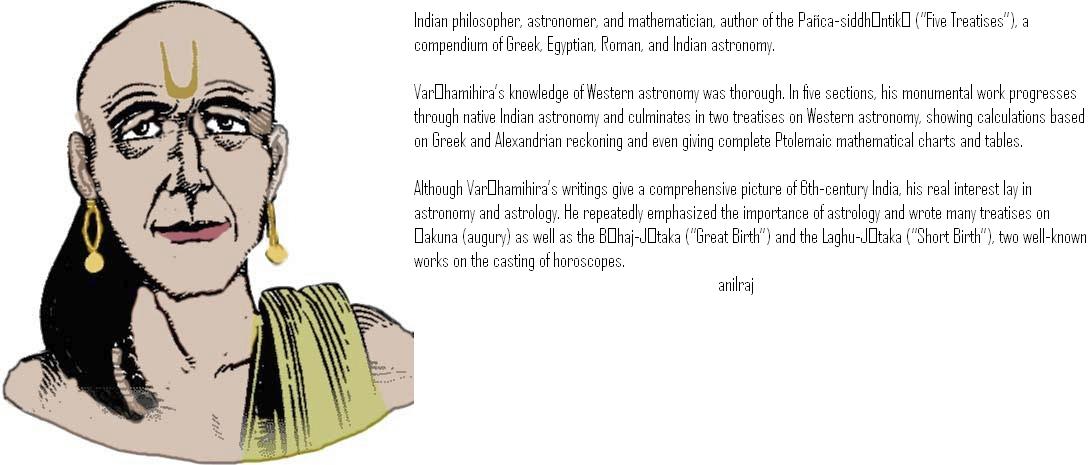 History and Anecdotes of Universe ,Philosophers: Daivajna Varāhamihira ...