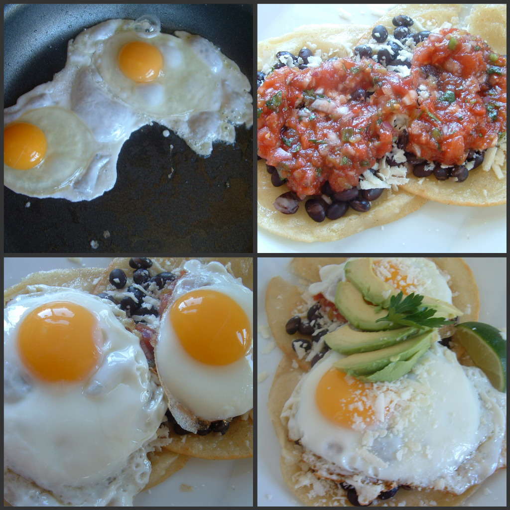 California Black Bean Huevos Rancheros with Homemade Salsa - A Feast ...