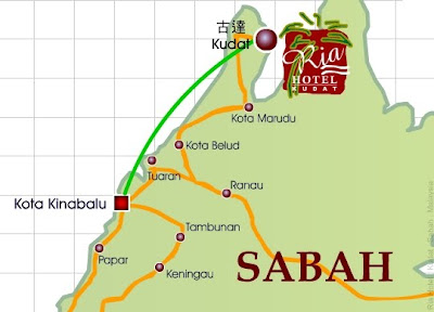 Ria Hotel . Kudat . Sabah: Location