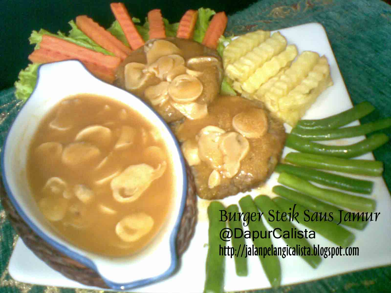 DapurCalista: Steik Burger Saus Jamur