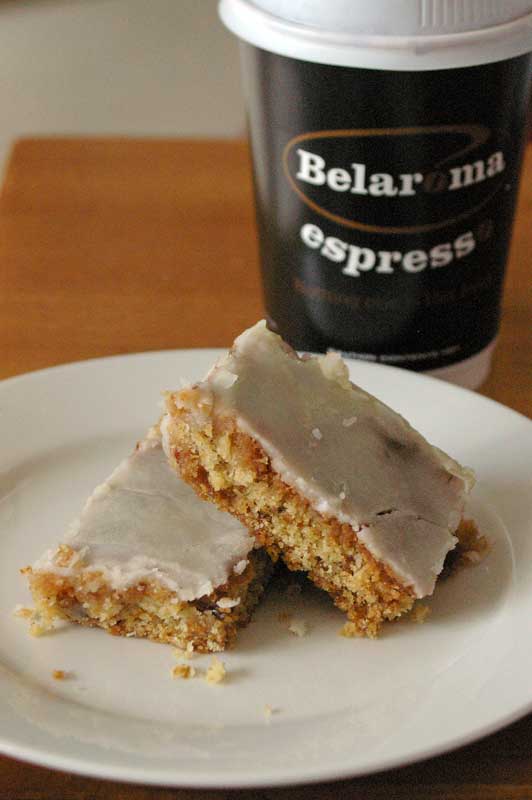 FA Family Recipes: Lemon Friands with lemon curd & Lemon Date Slice