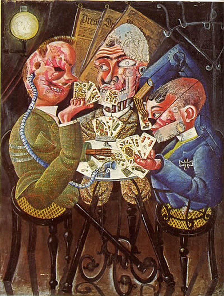 Fenêtre sur cours: Otto Dix - Les joueurs de cartes