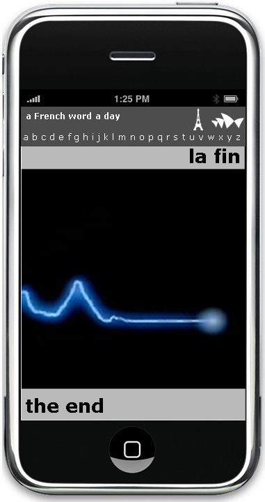 A French Word A Day: la fin = the end