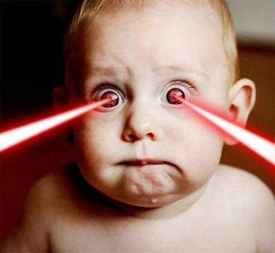 Its All about Fun!: Funny laser eyes on babies