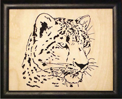 Scrollsaw Workshop: Sheila Labdry Designs Snow Leopard Portrait. Design ...
