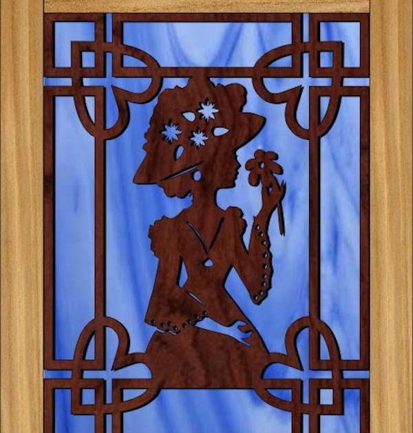 Scrollsaw Workshop: Lady and the Flower Scroll Saw Pattern