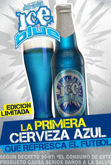 VISTAZO CHAPIN PLUS: Dorada Ice trae la primera cerveza de color azul ...