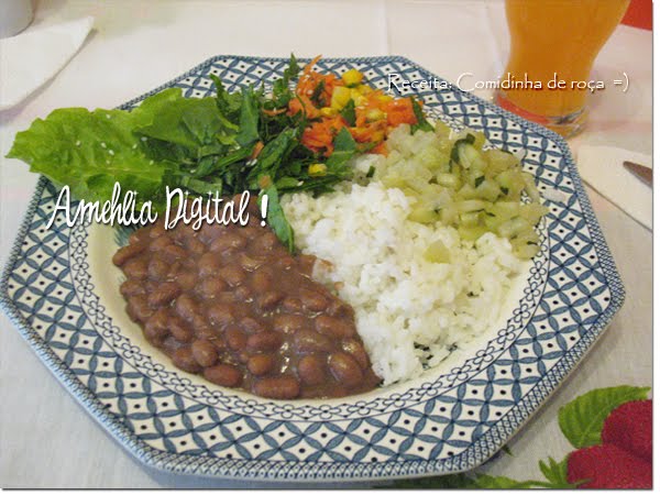 Amehlia Digital: Receita: Comida de roça e Sopa creme de couve-flor