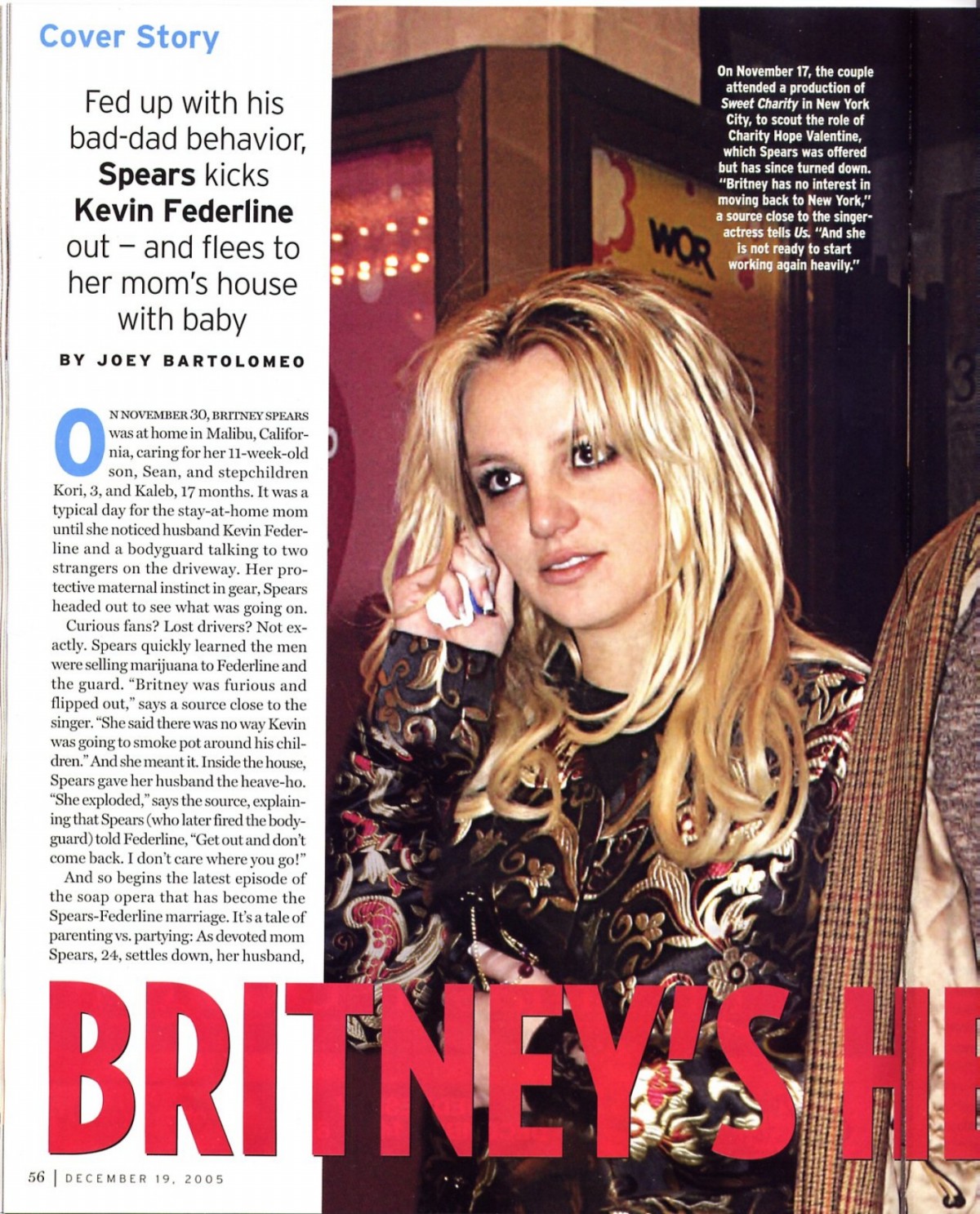 Us Weekly Magazine - Dec 7th 2005 | Britney Spears Gallery