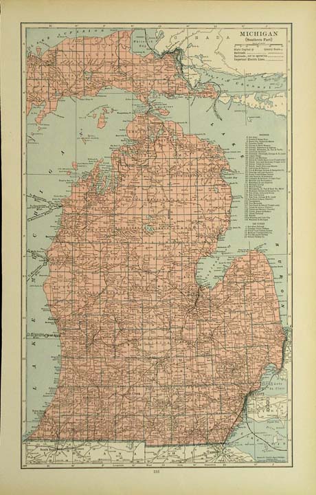 Old Maps of Michigan