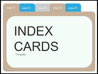 creative design archive: Index Cards Template