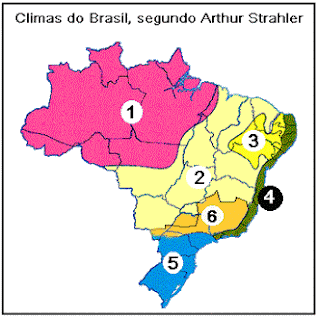 Bruna Fernandes 302: CLASSIFICAÇÃO CLIMÁTICA DE ARTHUR STRAHLER