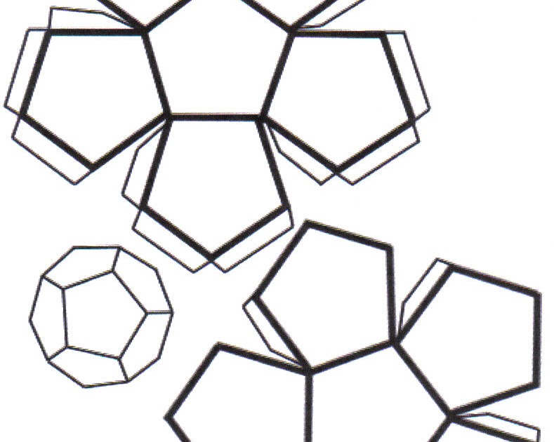 Poliedros Platónicos: Plantilla Dodecaedro