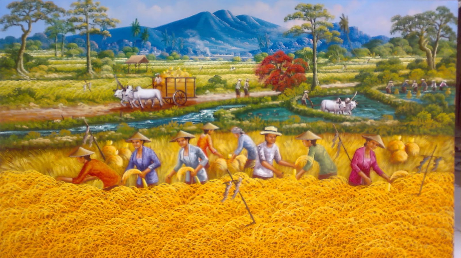 jual lukisan: panen raya