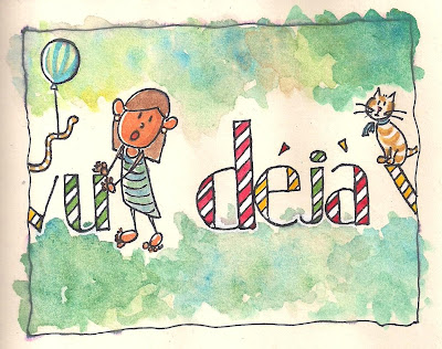 Posh Also Makes Stuff: Illustration Friday: 'Deja Vu'