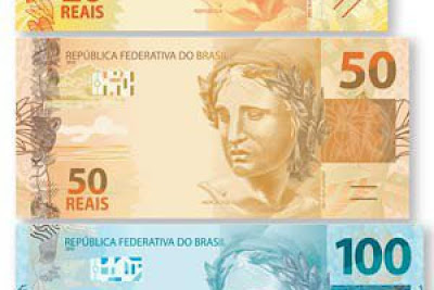 Novas notas de real começam a circular em outubro.