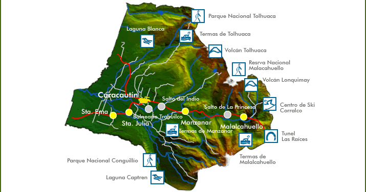CURACAUTIN UN LUGAR HERMOSO: MAPA TURÍSTICO DE CURACAUTIN