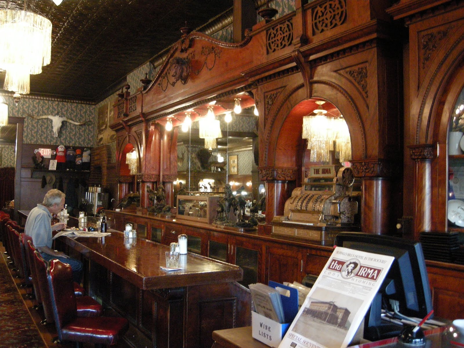 Kitchens Are Monkey Business: September 30. Cody, Wyoming. Hotel Irma.