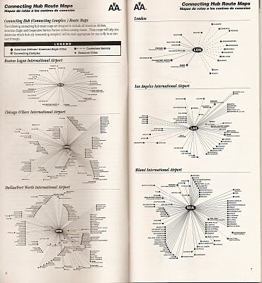 The Timetablist: American Airlines Hub Maps, 2002