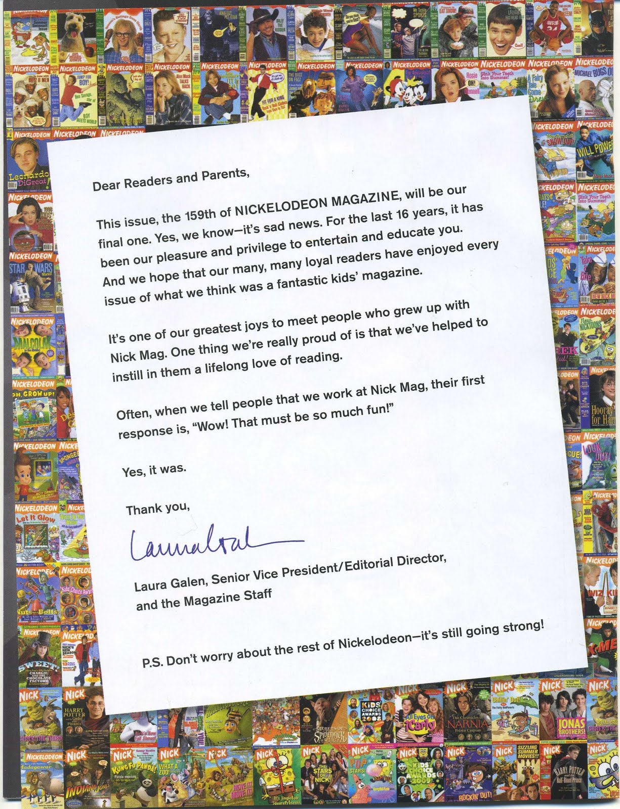 Noblemania: The last issue of Nickelodeon Magazine