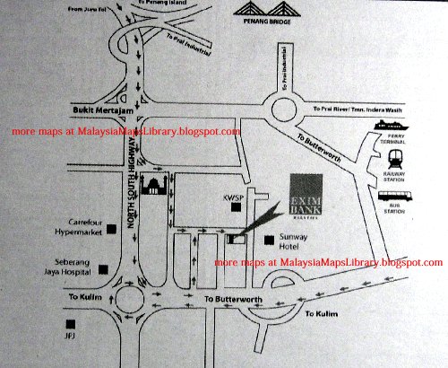 Malaysia Maps Library: Map of EXIM BANK Penang