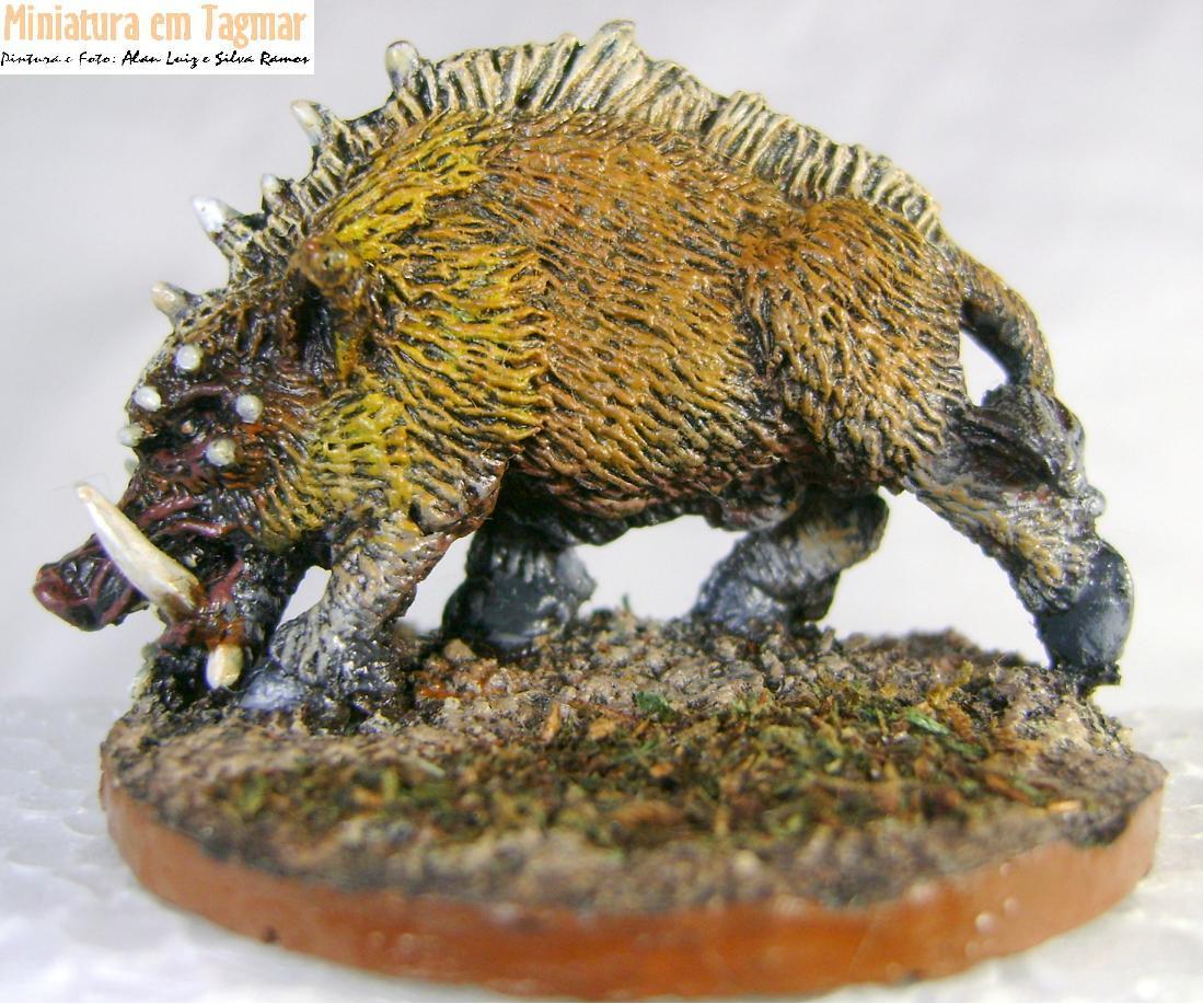 Alan Miniaturas Medievais: Javali monstruoso (Dire boar)