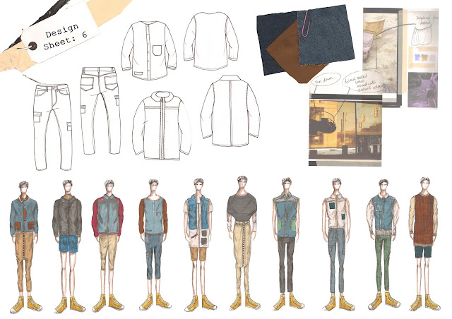 Gummo - Concept design: Menswear design boards...