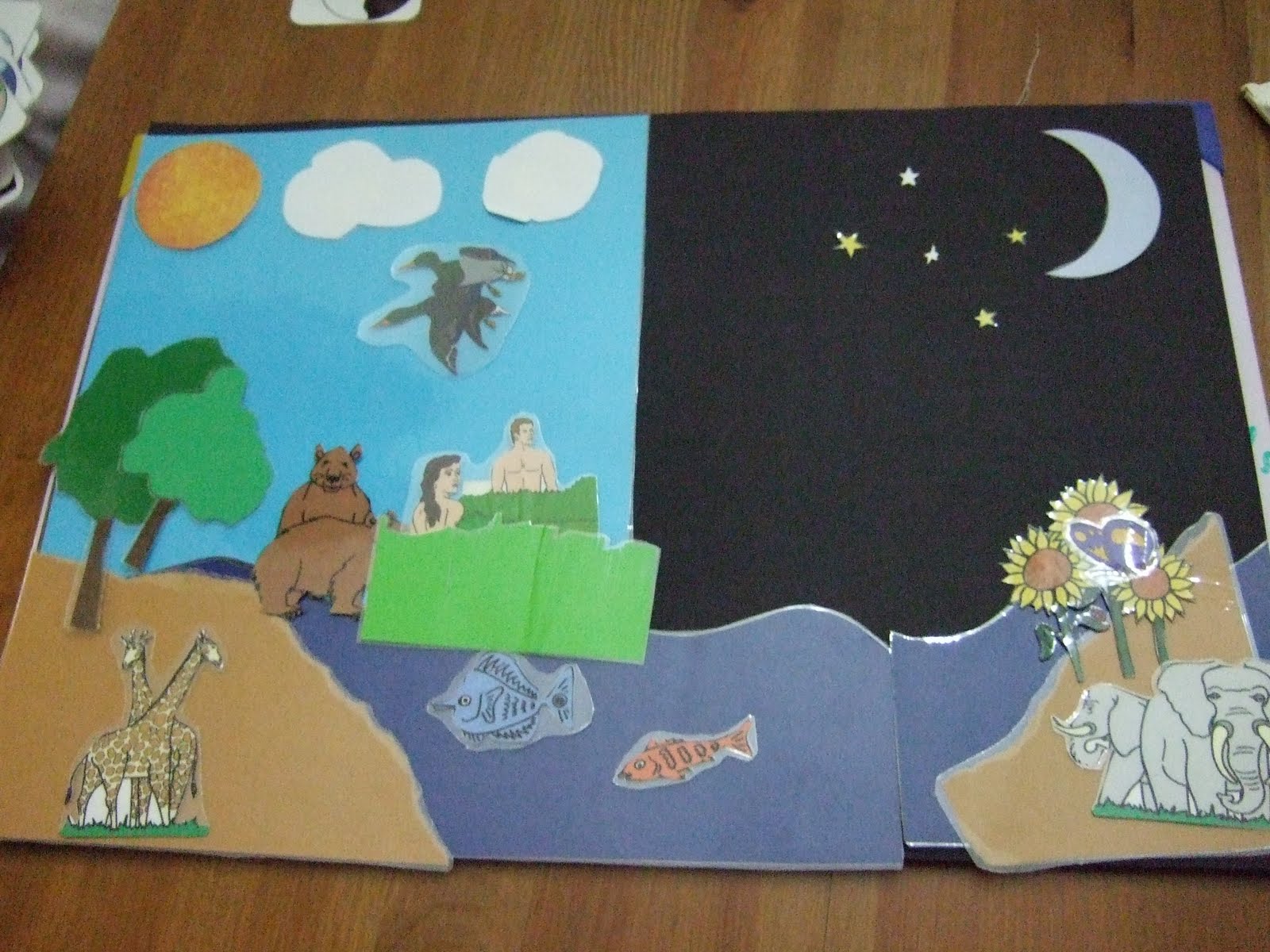 Sharon's Lavender Courtyard: 'Creation' craft (for 3yr-old)