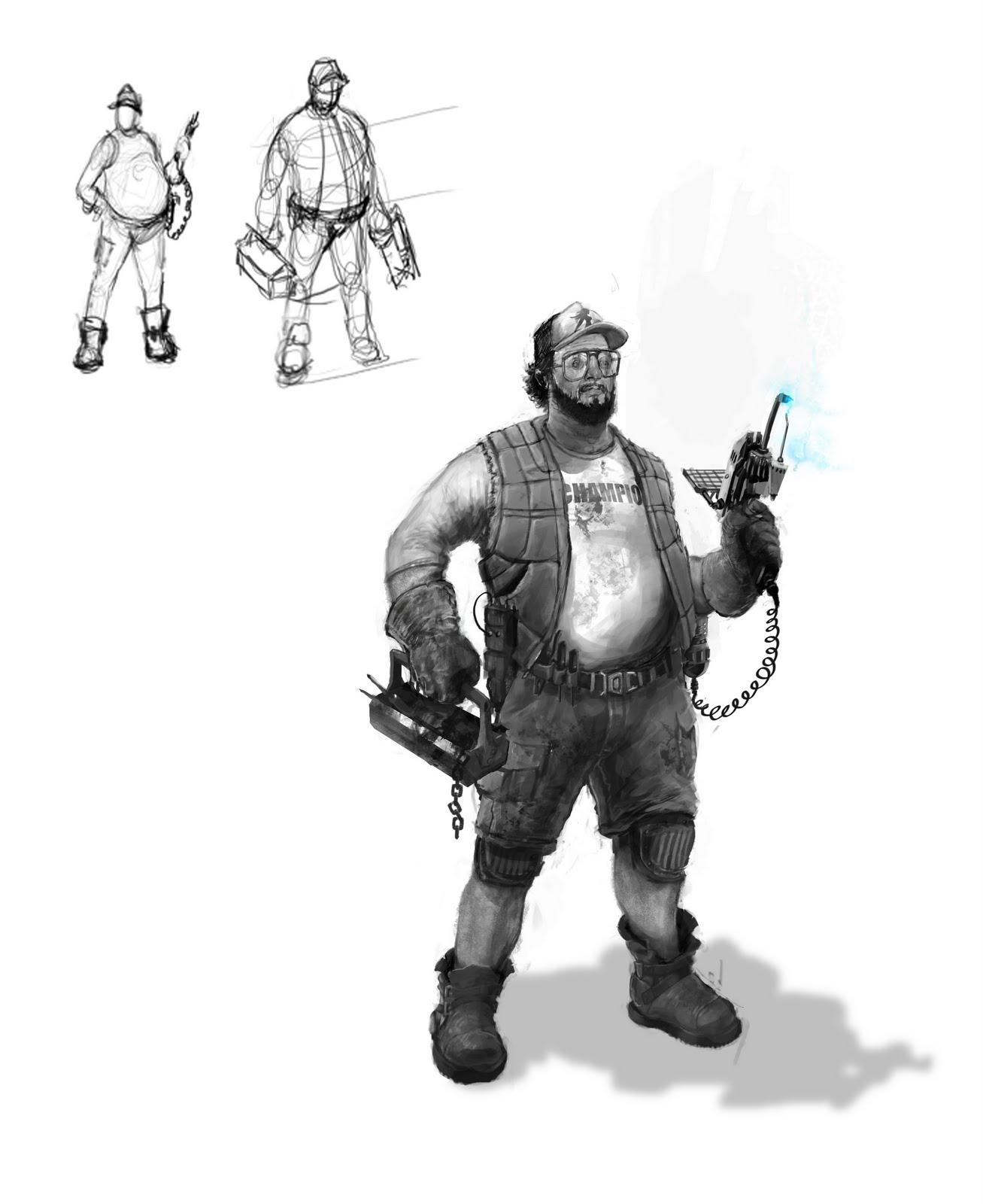 "Space Mechanic" by Ryan Osga (sketch) : r/ImaginaryCharacters