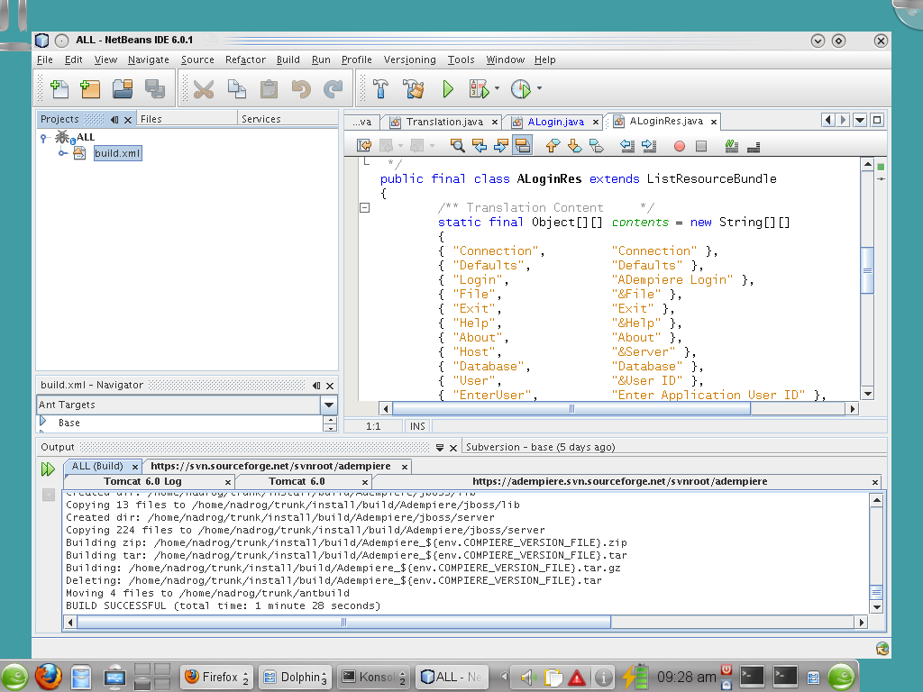 ERP SYSTEMS: Build Adempiere 3.1.0 with netbeans 6.01 and jdk 1.5.0_22