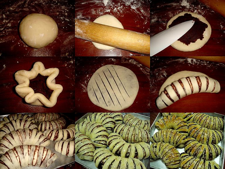 mommaplate filled with food: Tausa Bun