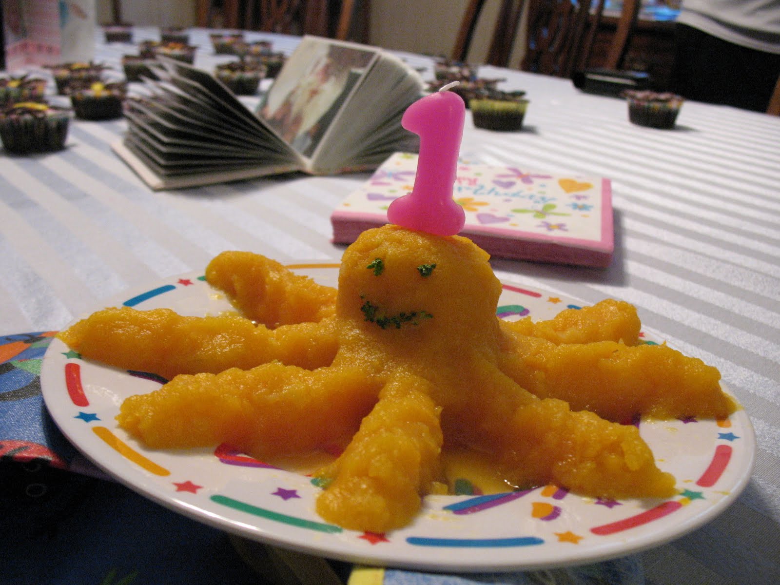 Oh no! I really do need to eat my vegetables!: Octopus Squash Birthday Cake