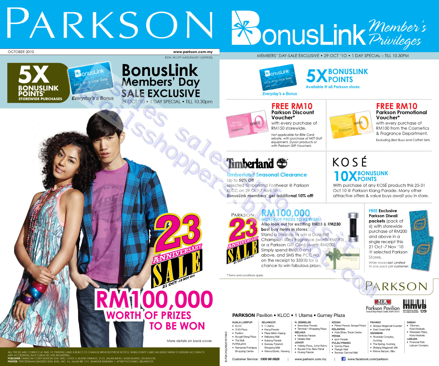 Parkson Bonuslink Members’ Day Sale Exclusive: 29 October 2010 ...