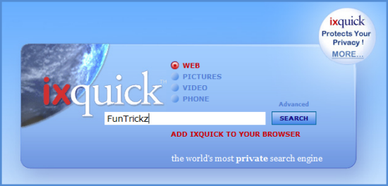 Startpage By Ixquick Search Engine