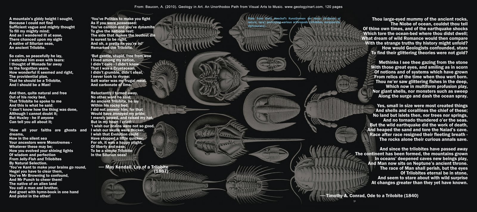Geology in Art: Pygidium: Trilobites in Literature (Triple Trilobite ...