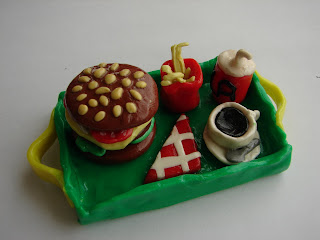 Santos Monestina: Comida de Plastilina.Trabajo de mis alumnos.1º y 4º ESO