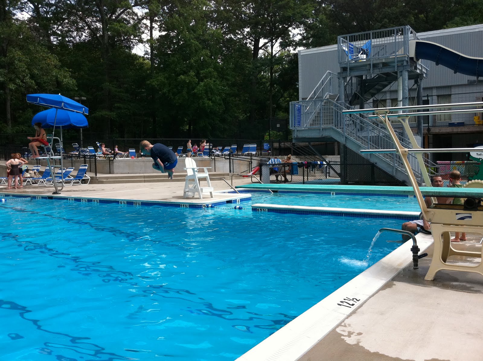 The Elliotts in Va: swimming pool achievements