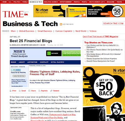 Mish's Global Economic Trend Analysis: Time Magazine Best 25 Financial ...