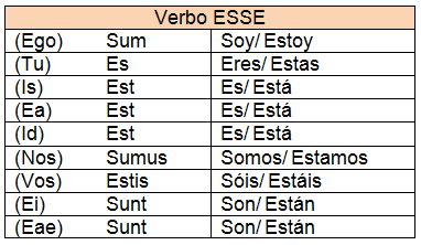 Lecciones de latín: Lección 2 Frases Básicas y El Verbo ESSE