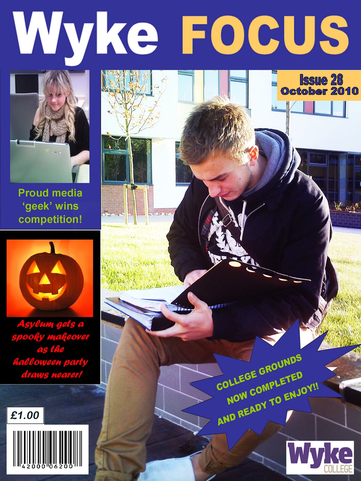 DanHayes: College magazine final front cover